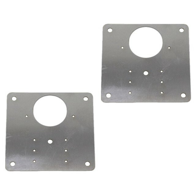 Пластина для ремонта дверных петель BRANTE 90х90х0,7 мм прочная конструкция набор 2 шт