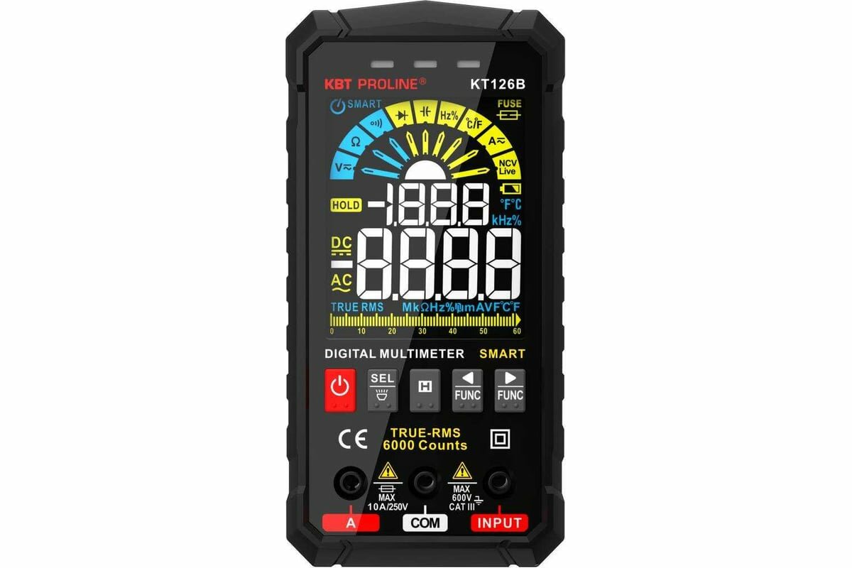 КВТ цифровой мультиметр SMART KT 126В PROLINE 86329 - точные измерения и функционал