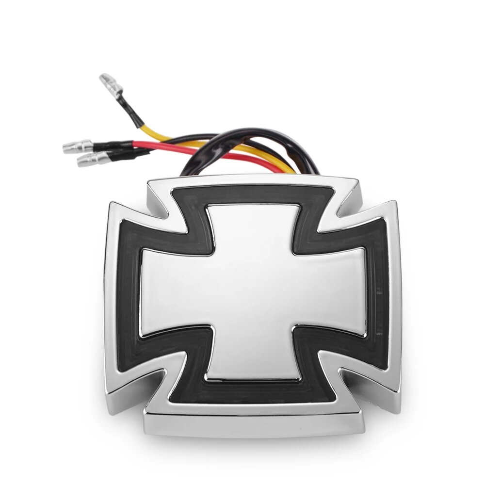 Emark 12 В мотоцикл велосипед Крест задний стоп-сигнал поворотный фонарь светодиодный ходовой задний фонарь для Suzuki Yamaha Ducati Style 4