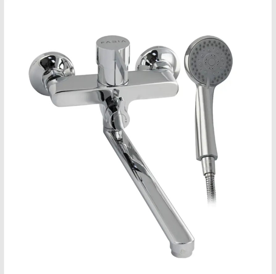 FABIA 9760, Смеситель для ванны, излив 300мм, картридж 35, хром