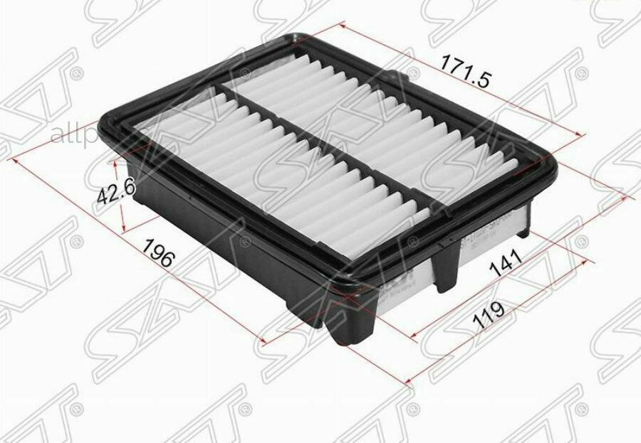 SAT ST-17220-5R0-008 Фильтр воздушный Honda Fit 13- / Freed 16-24