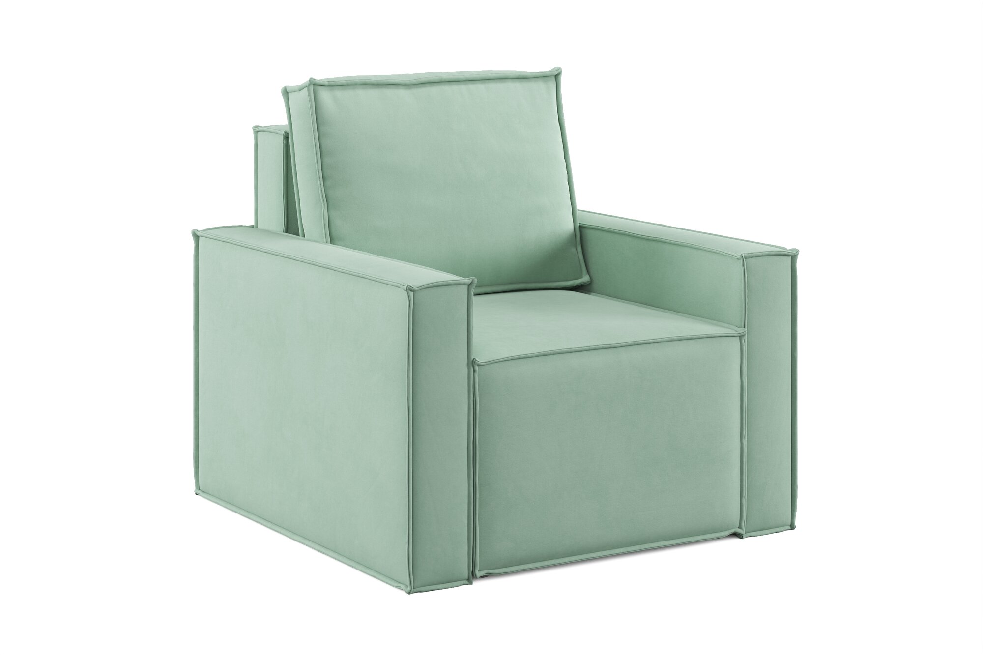 Кресло-кровать "Лофт Мини" Фисташковый, 1 шт, 70х103х83, велюр, 200х70, 150 кг