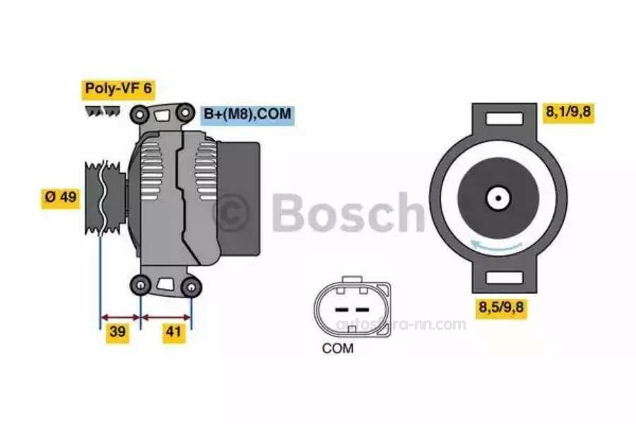 BOSCH 0986048820 генератор