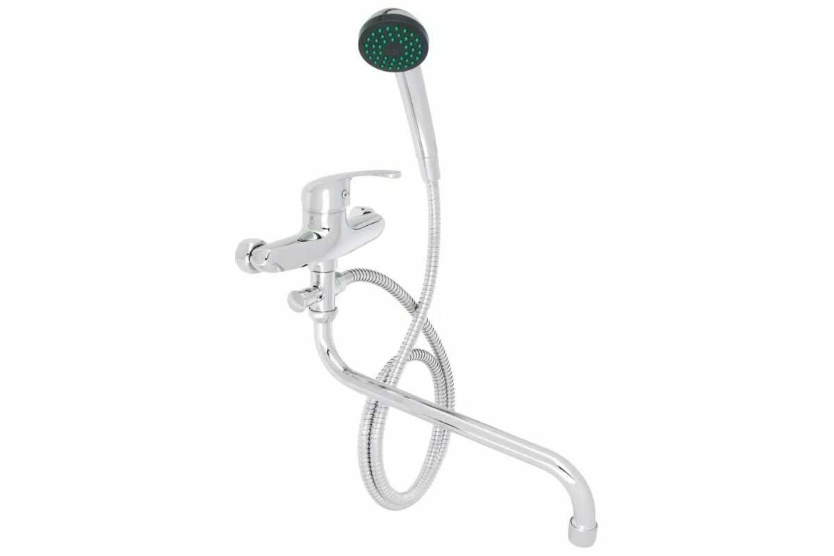 Смеситель для ванны СоюзКран с душем, излив 30 см, картридж 35 мм, хром SK08-S102