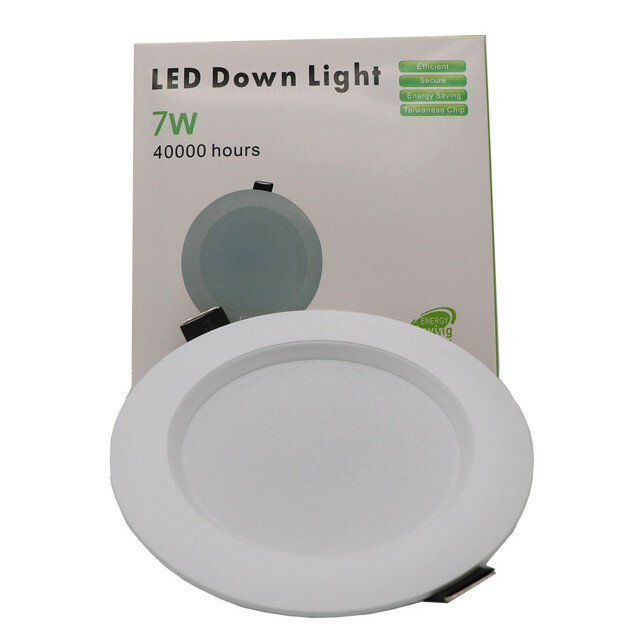 Балтийский стиль встраиваемый светильник LED 7Вт 4500K белый для потолка монтажный корпус