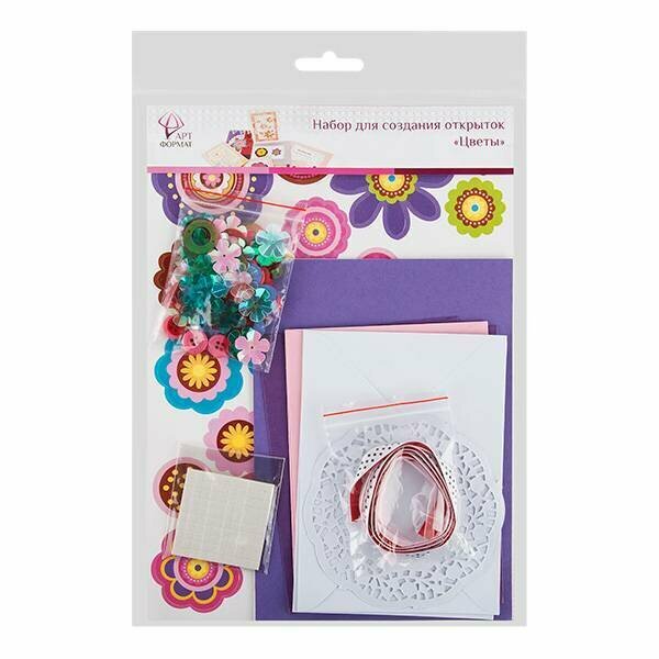 АРТформат Набор для создания открыток Цветы, 1 шт