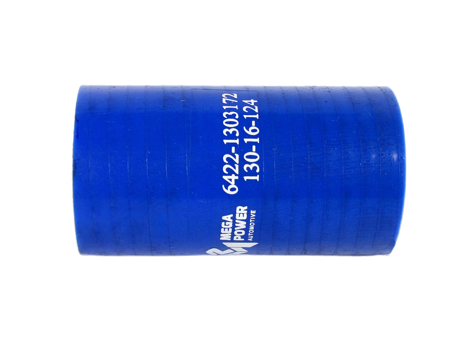 Патрубок МАЗ-6422 бачка расширительного L-75мм синий MEGAPOWER