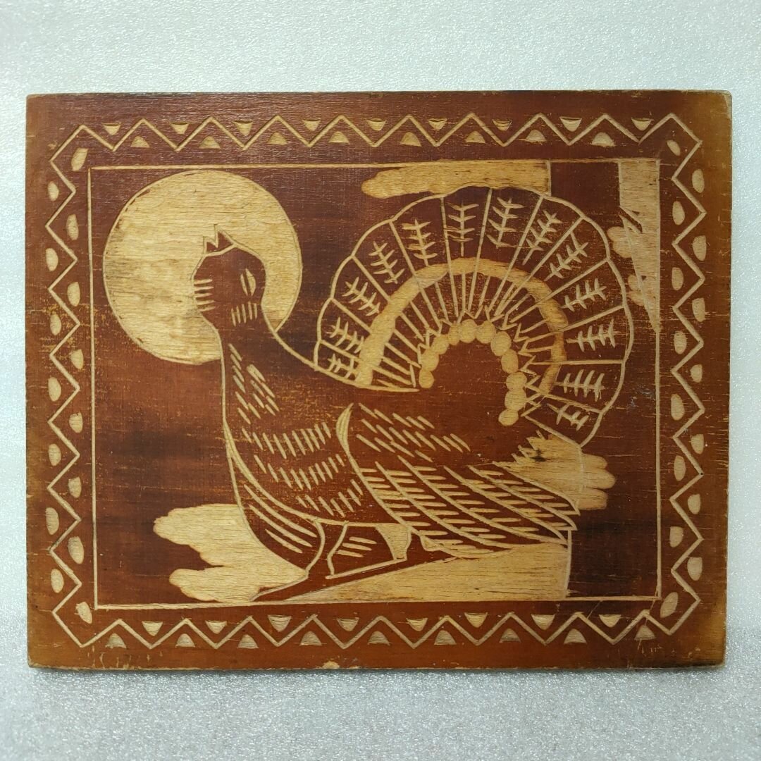 Панно настенное винтажное "Глухарь"