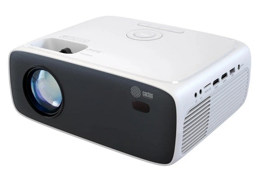 Проектор Cactus CS-PRM.07WT. Full HD LCD 3200Lm LS 320Lm ANSI (1920x1080) 1500:1 ресурс лампы:30000часов 1xUSB typeA 3xHDMI 1.16кг