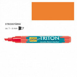 Оранжевый глубокий акриловый маркер "Solo Goya" Triton" 1-4 мм