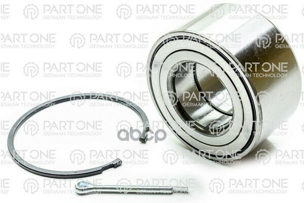 Подшипник ступичный front, NISSAN MICRA III, IV 1.2-1.4 16V 03>, TIIDA 1.2 DIG-T 12>, 37x72x37, with ABS PART-ONE арт. 1BK207