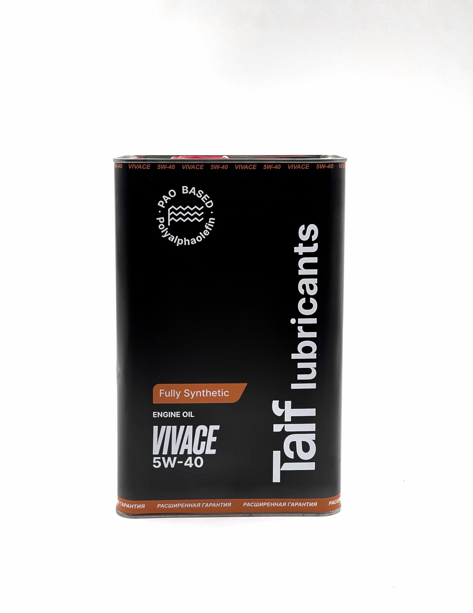 Масло моторное TAIF Vivace 5w-40, синтетическое, 4 литра, для авто
