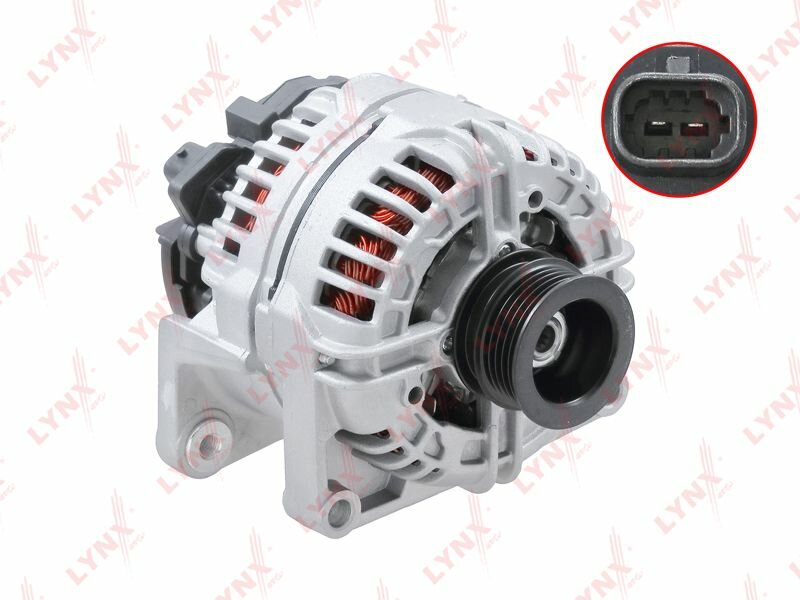 Генератор LYNXauto EA-1129. Для: Opel, Опель, Astra(Астра) H 06-10 1.6, 1.8 / Signum 03-08 1.8, 2.2 / Vectra(Вектра) C 03-08 1.8, 2.2 / Zafira(Зафира) B 1.6, 1.8 05-15.