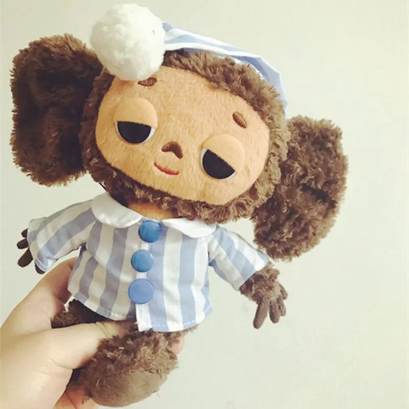 Чебурашка плюшевая игрушка LGZA brown C sleep