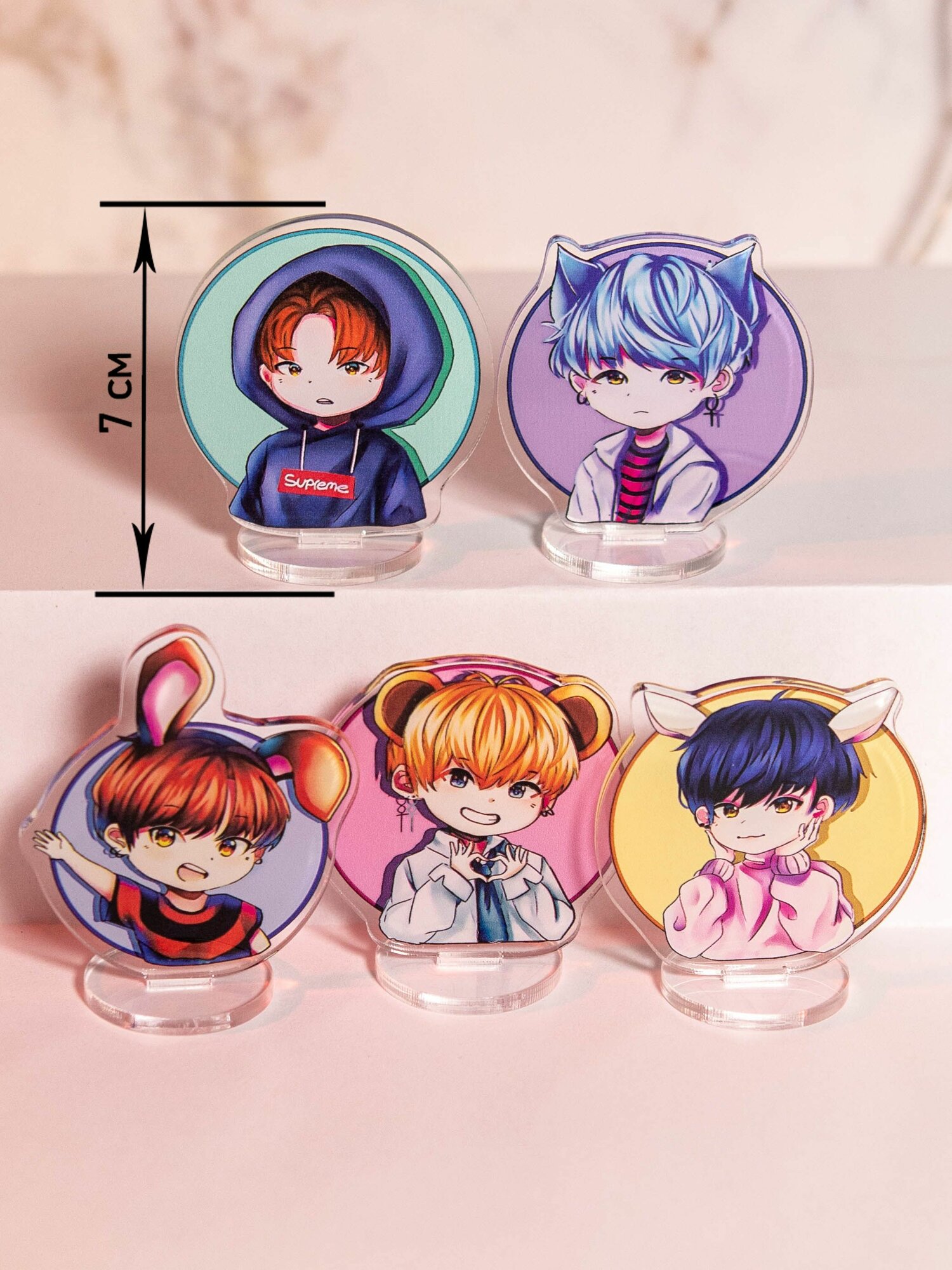 Набор к-поп фигурок BTS