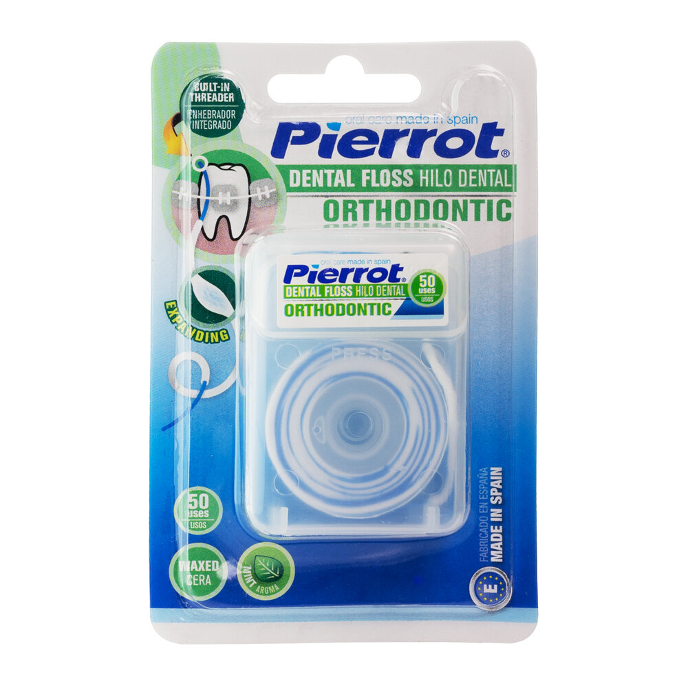 Межзубный флосс Pierrot Orthodontic Dental Floss вощеный, 50 м.