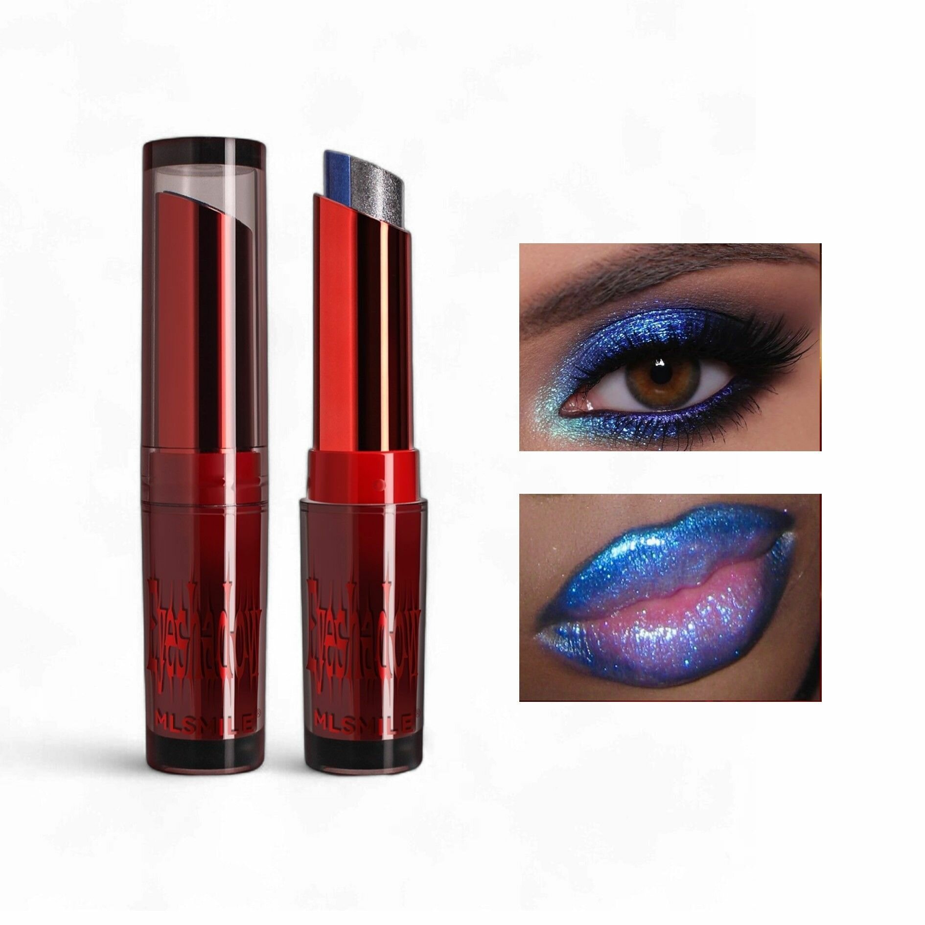 Двухцветные тени для глаз MLSMILE 2 в 1, перламутровые, кремовые 2в1