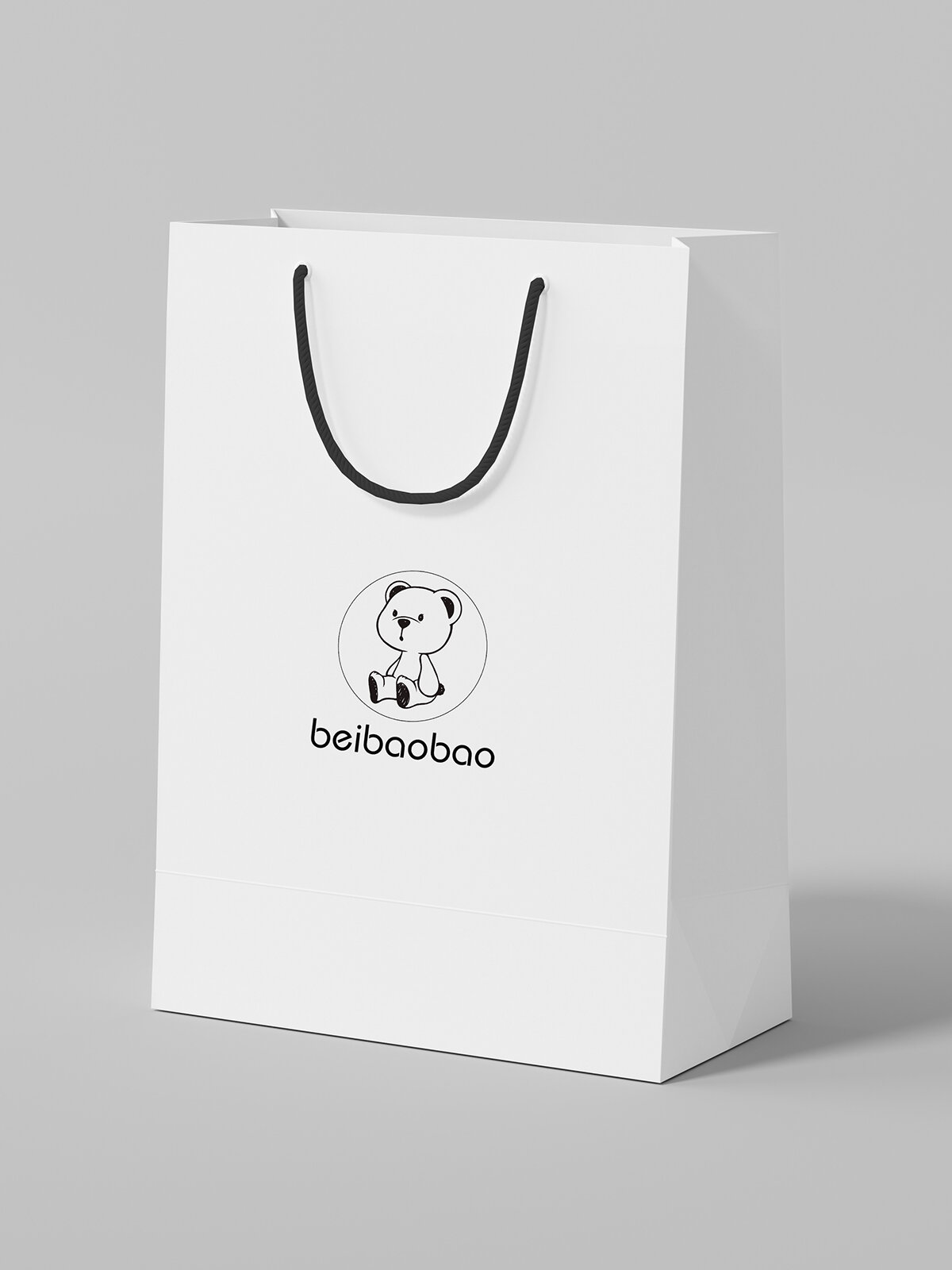 Подарочный пакет BeiBaoBao, универсальный, белый, картонный, 30x23x12 см