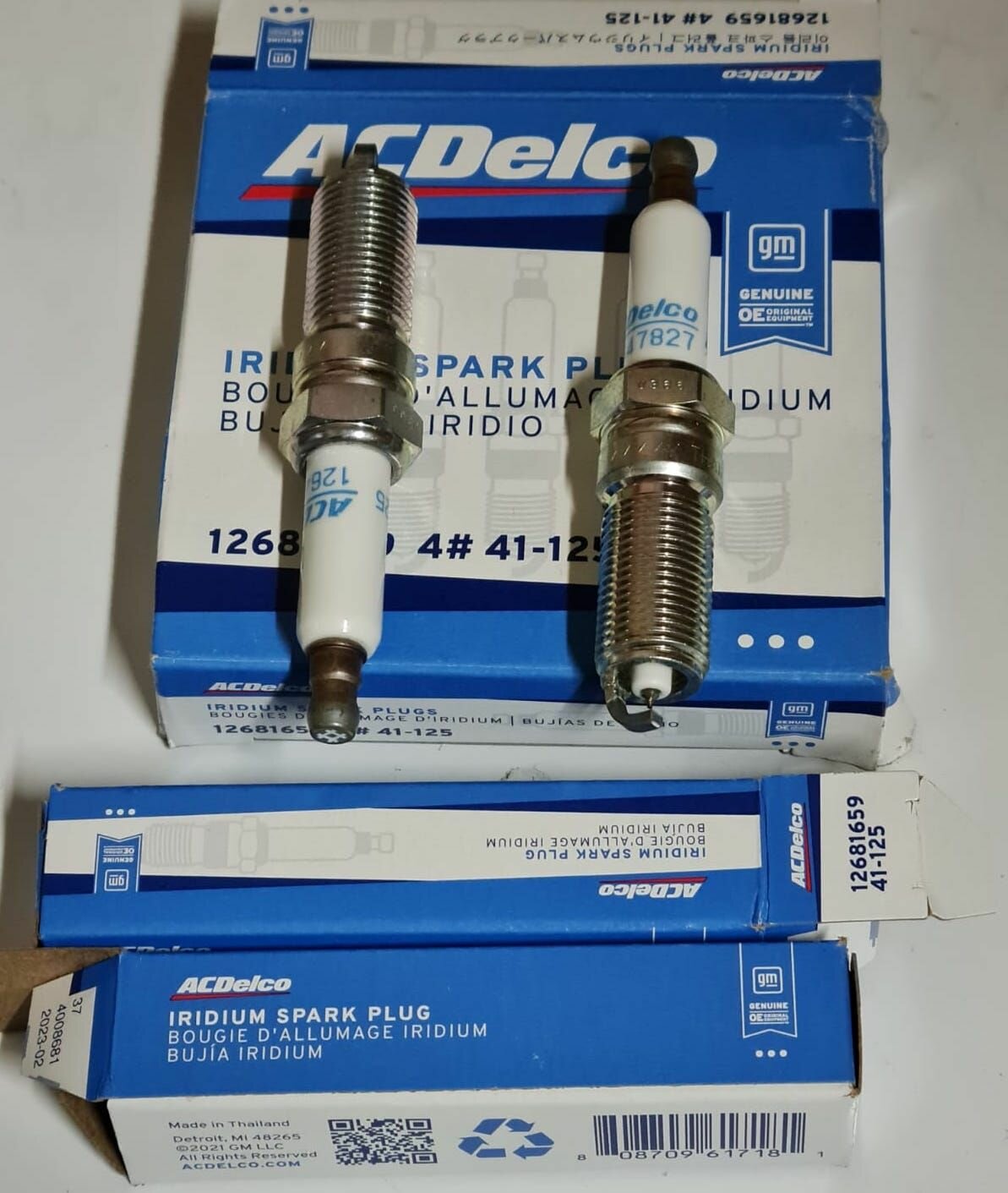 Комплект свечей зажигания (4шт) ACDelco 12681659 (41-125) Оригинал