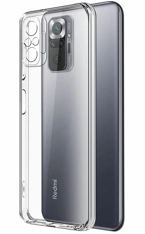 Накладка силиконовая для Xiaomi Redmi Note 10 Pro прозрачная