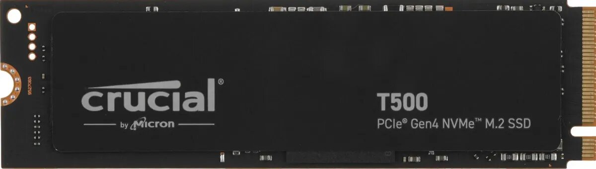 SSD накопитель Crucial T500 500ГБ, M.2 2280, PCIe 4.0 x4, NVMe, M.2 ct500t500ssd8