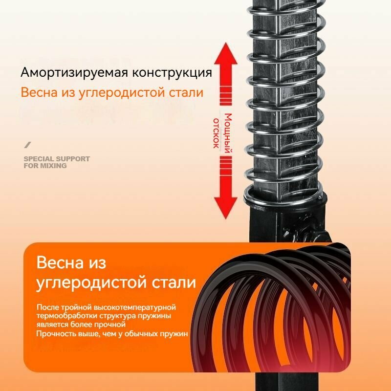 Опорная подставка Y845, для строительного миксера, антивибрационная, цвет чёрный — фото 1