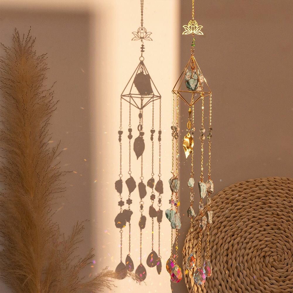 Ловец солнца / снов / света , подвеска интерьерная, призма радужная, хрустальный ловец радуги на окно 1 шт