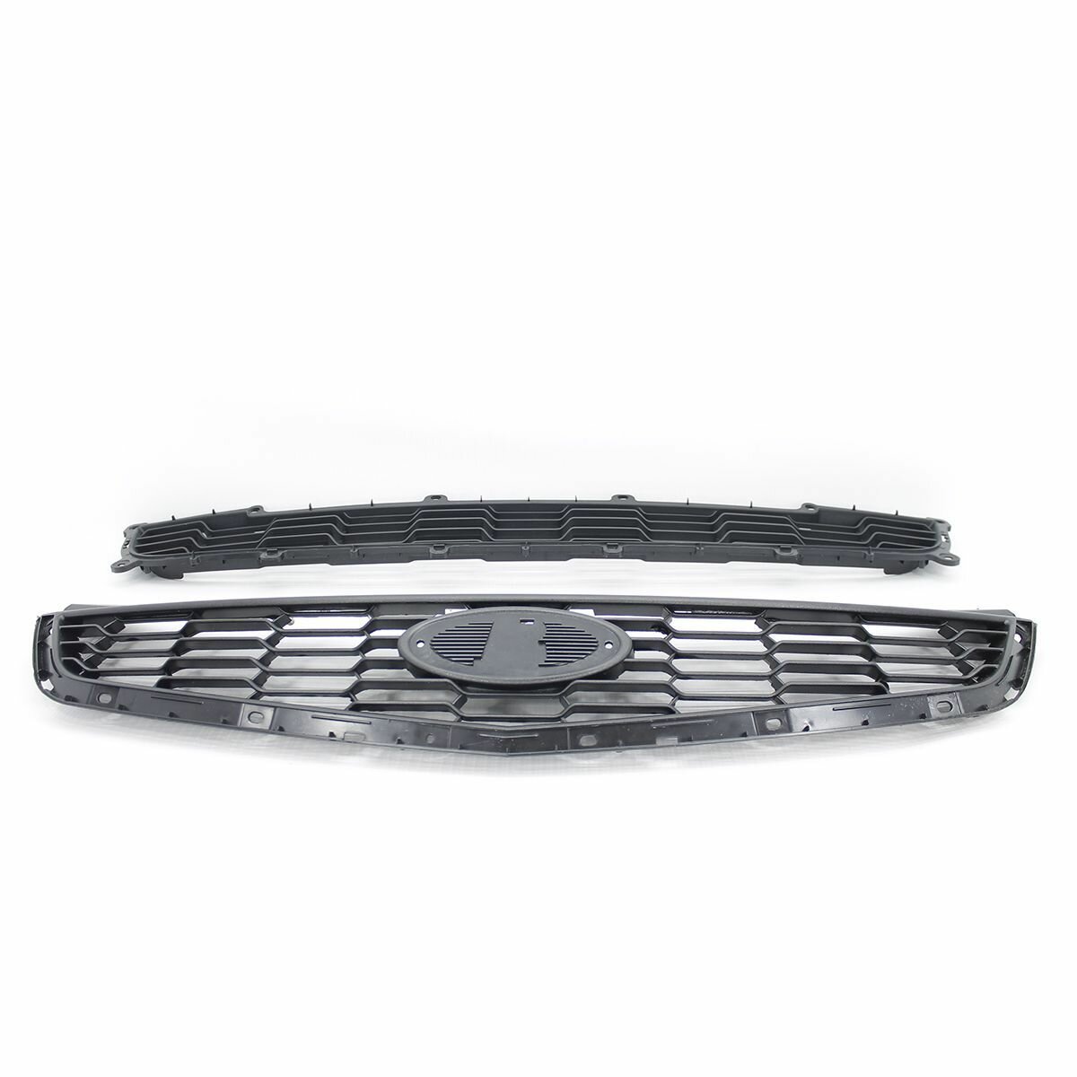 Комплект решёток бампера Лада Приора 2 / ВАЗ 21704, 21724 (верх и низ, соты, под ладью)