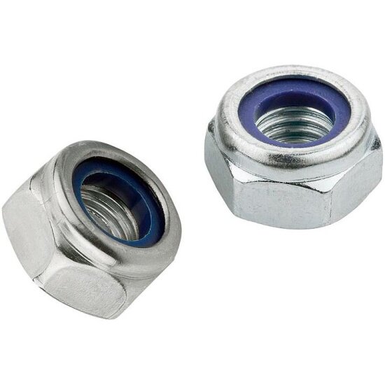 Гайка DIN 982 Море-метизов класс прочности 8.0, цинк М24 ,10 шт. GAYKA982CМ2410М