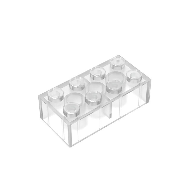 Белый пластиковый кубик Lego 2x4, Цвет: 180