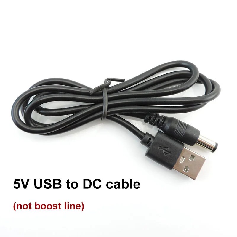 Кабель-адаптер DC 5V на USB 9V 8.4V 12V 12.6V 5V line