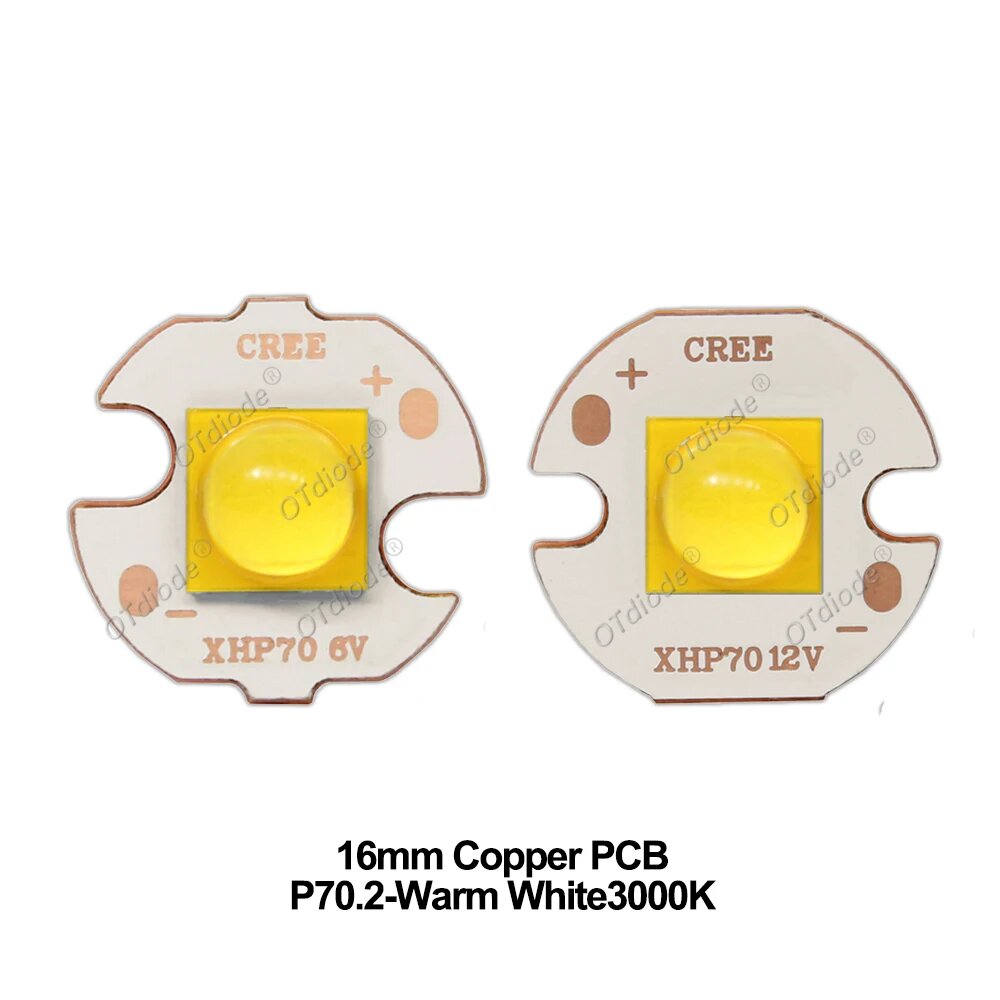 Светодиодный чип XHP70.2 Cree 12V, 3000K, 16mm