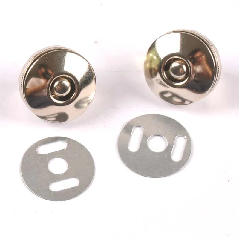 Магнитные кнопки для рукоделия, медь, 5 комплектов, 18 мм silver