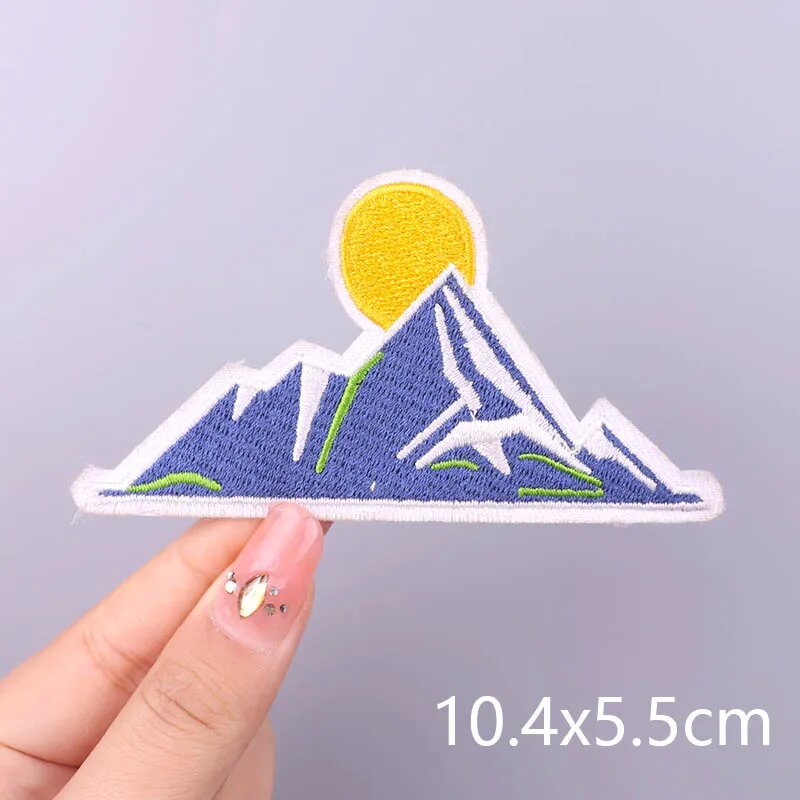 Вышитые нашивки животные горы pulaqi PE5203CT