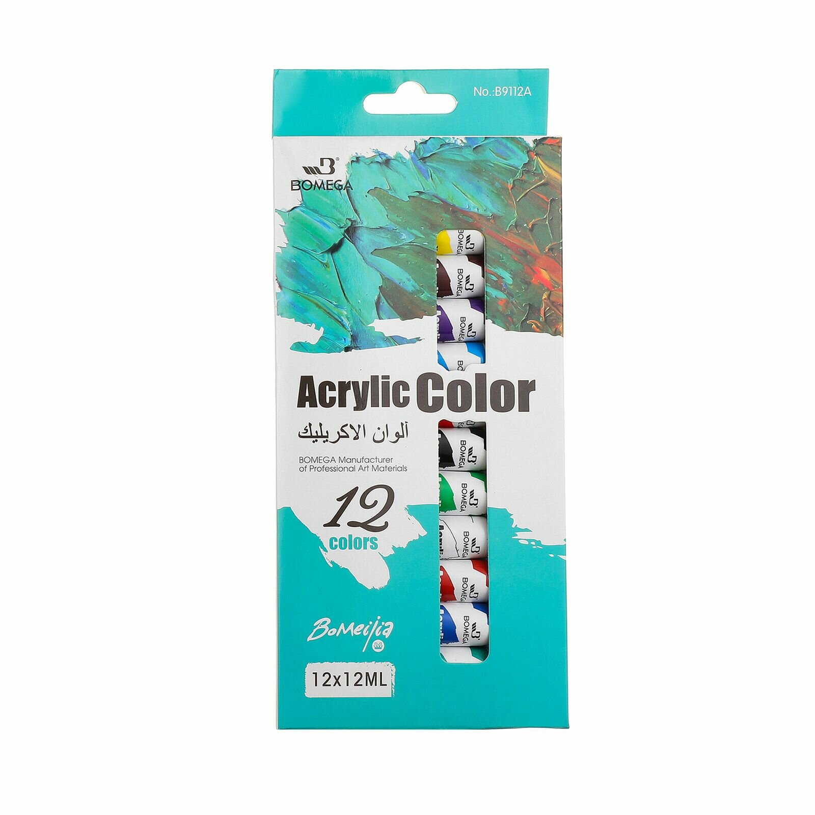 (1 набор из 12 цветов) Детская живопись Акрил Гуашь Акварель Масляная краска - Акрил-12 мл