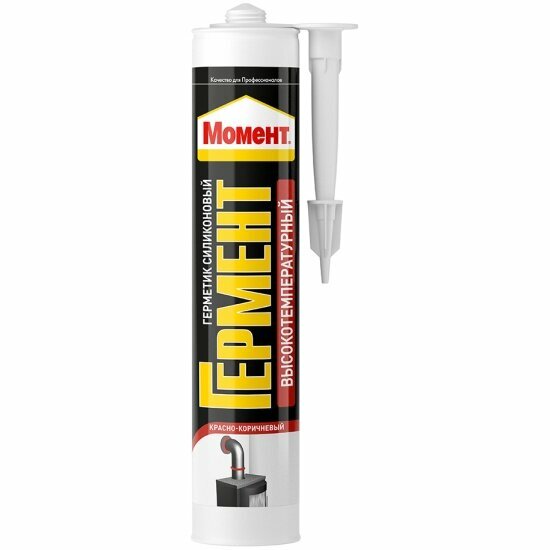Герметик силиконовый высокотемпературный Момент Гермент 3001527, 300 мл, красно-коричневый