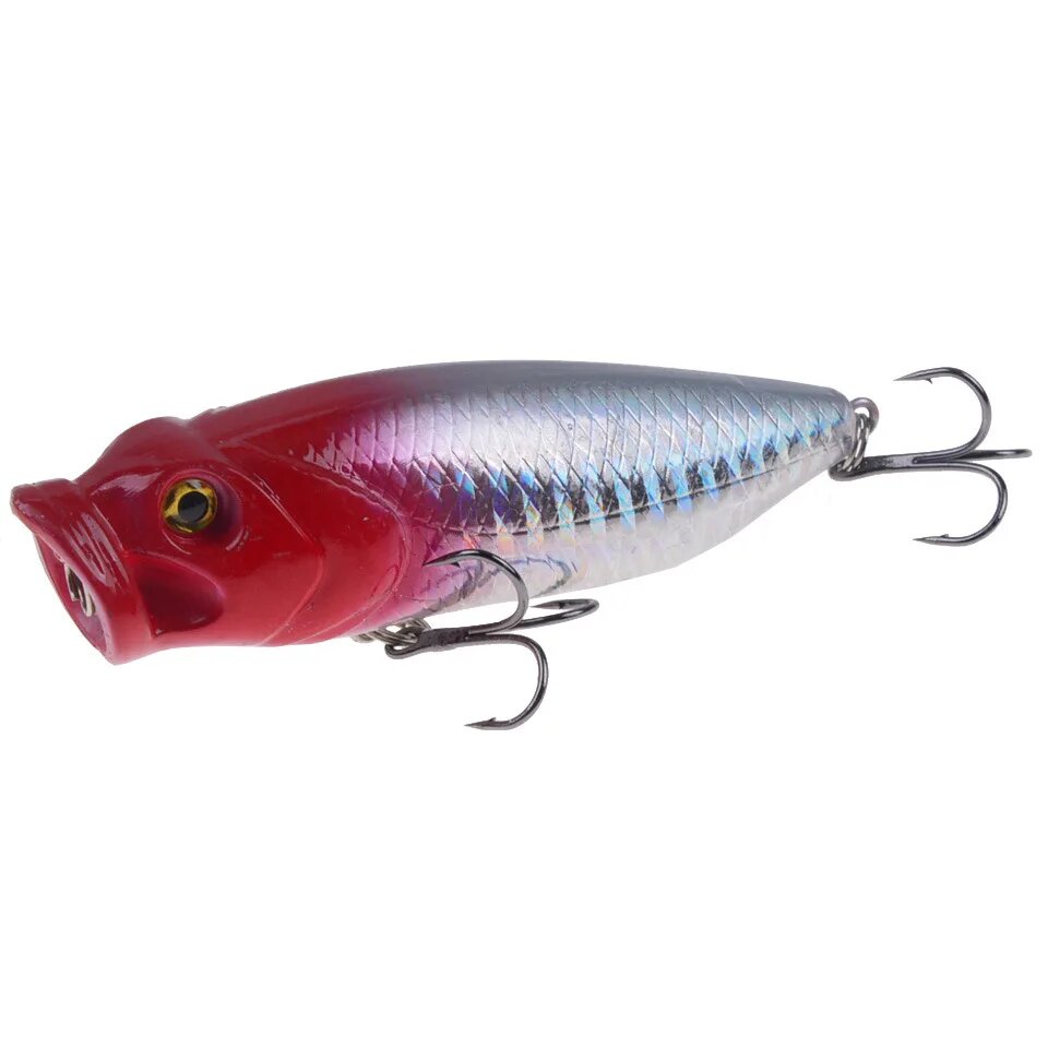 POETRYYI Поппер для рыбалки 8см 15г Красный, 03