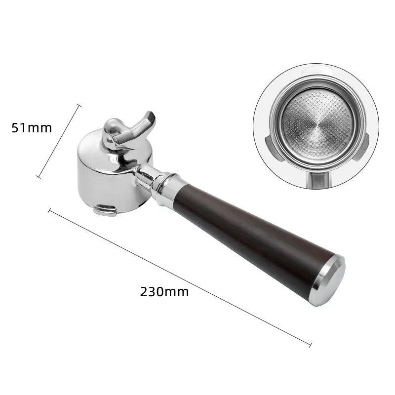 Портафильтр 51мм YUAN-ECT для Delonghi EC680/685, 2cup