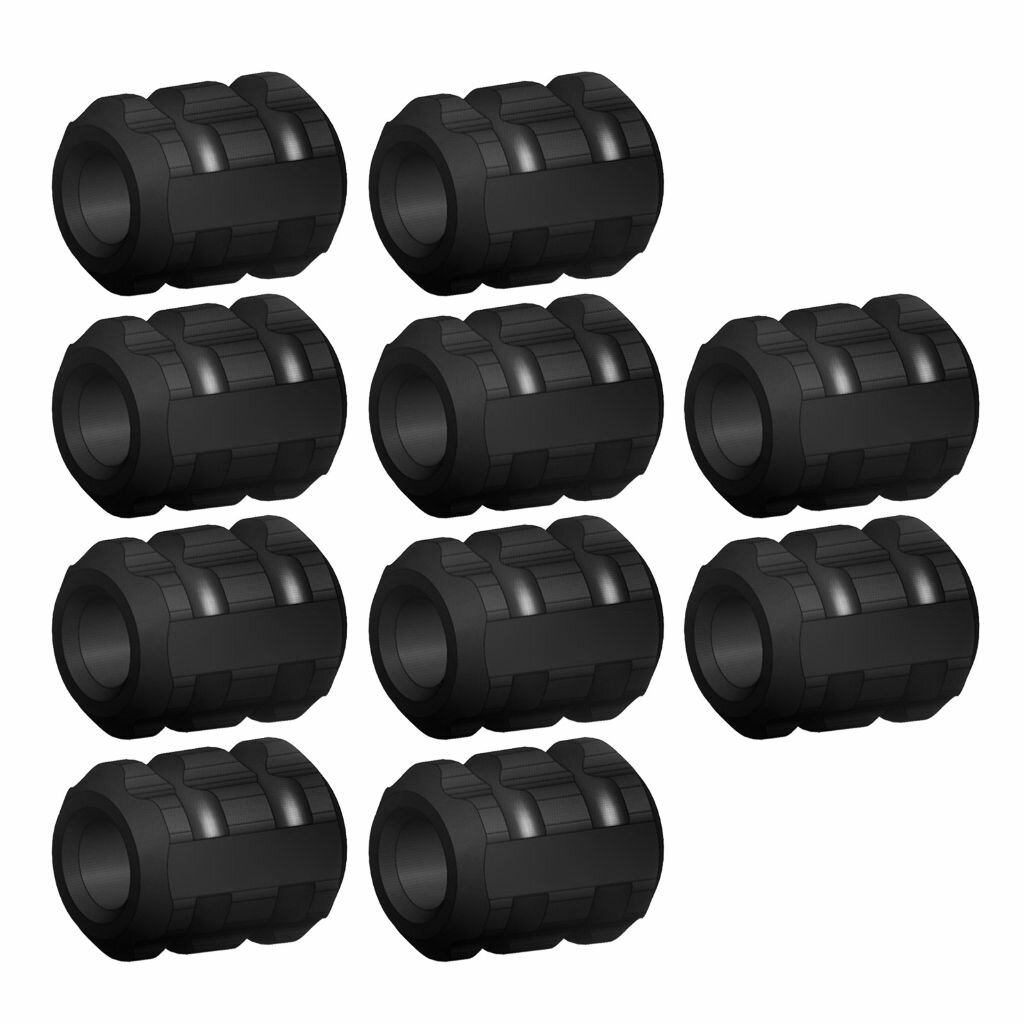 Защитная оболочка для трубки провода - черный, 10 шт