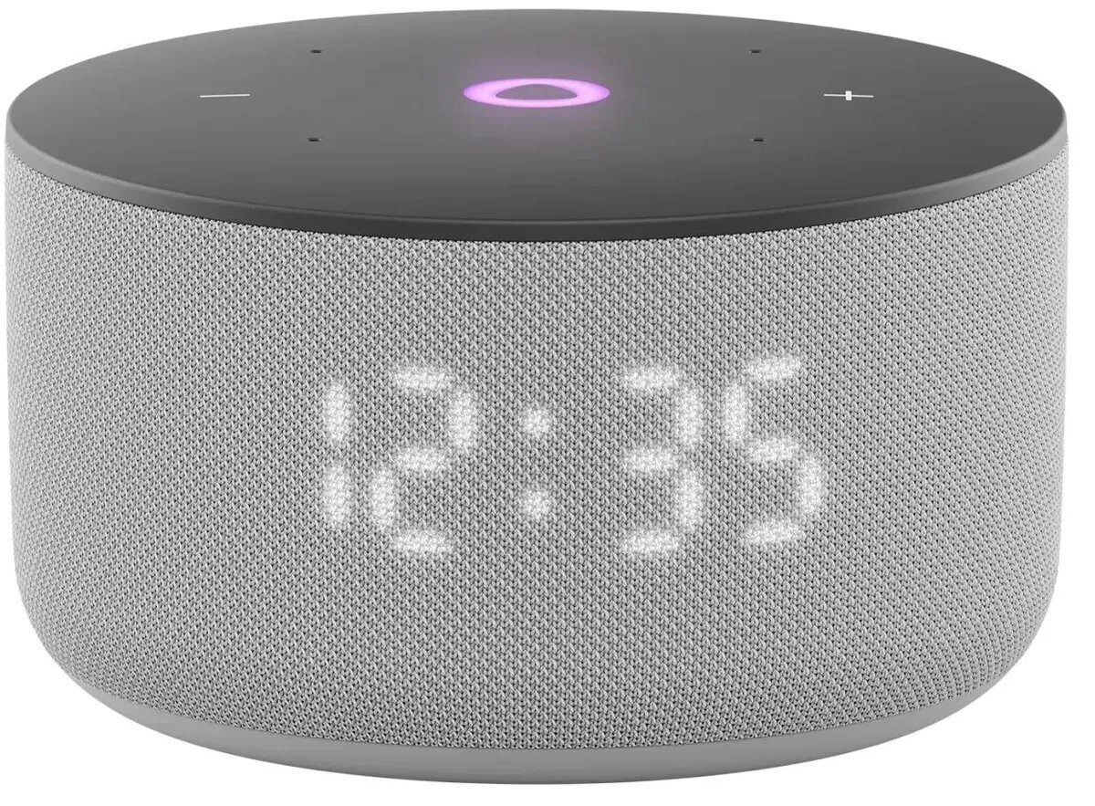 Умная колонка Яндекс. Станция Мини 3, серый (12 Вт, Bluetooth, Matter, Wi-Fi)