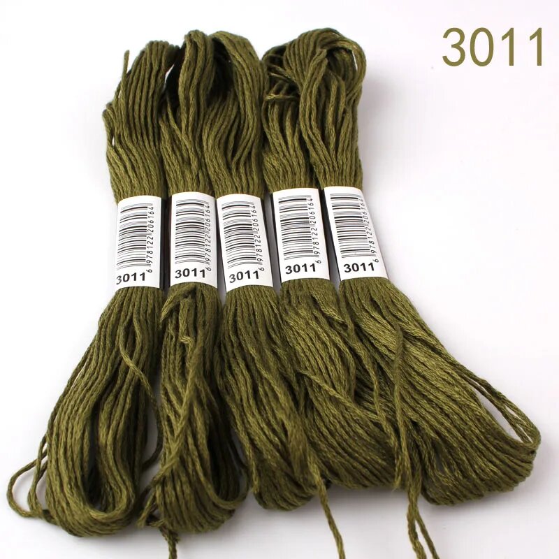 Нитки для вышивки крестиком DMC, цвет 3011, 10 шт.