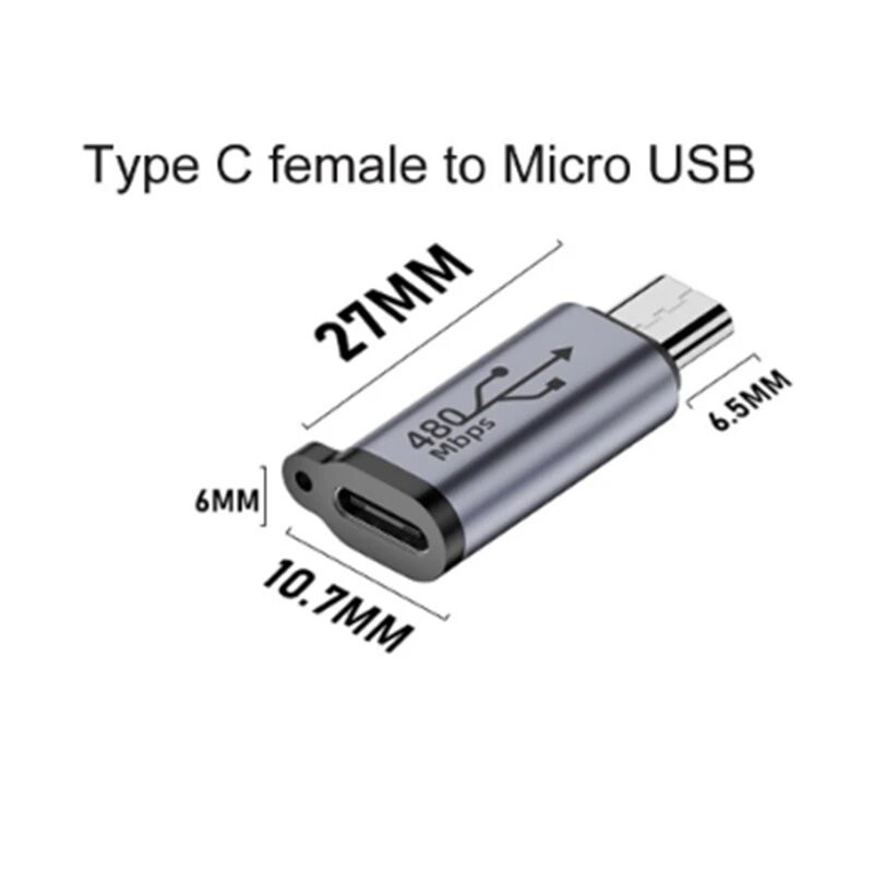 Переходник с Usb-C на Micro USB Mini USB Type-C «Мама» на Micro Usb «папа», конвертер для телефона, планшета, камеры, адаптер для зарядки Type C F To Micro M