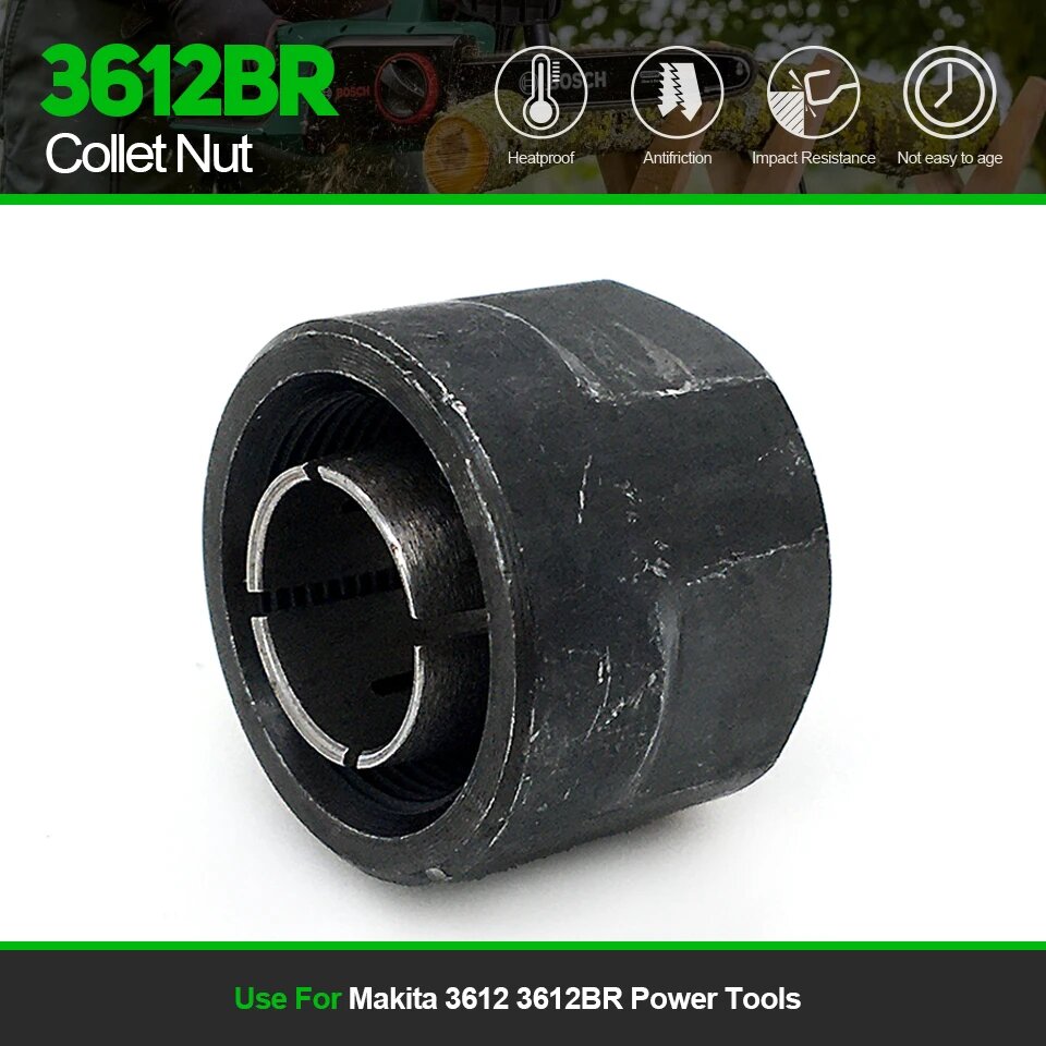 1 шт. замена 12,7 мм 12 мм цанговая гайка погружной фрезерный станок для Makita 3612 3612BR электроинструменты аксессуары запасные части быстрая доставка