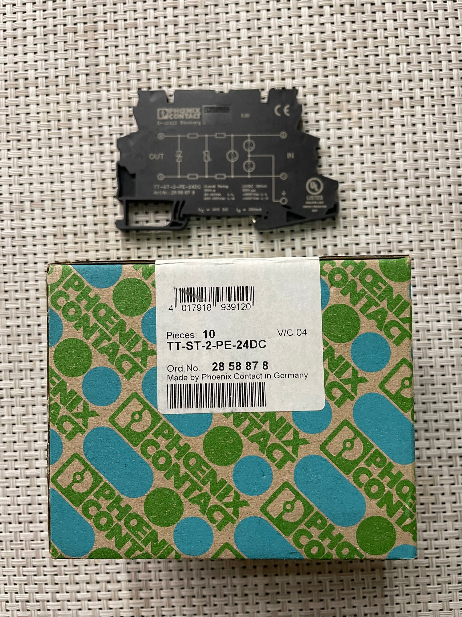 Устройство защиты от перенапряжений TT-ST-2-PE-24DC Phoenix Contact 2858878