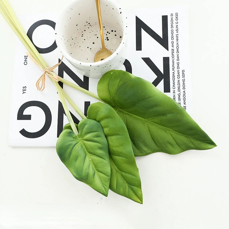 Искусственные листья черепахи Green Aloes Horseshoe leaf