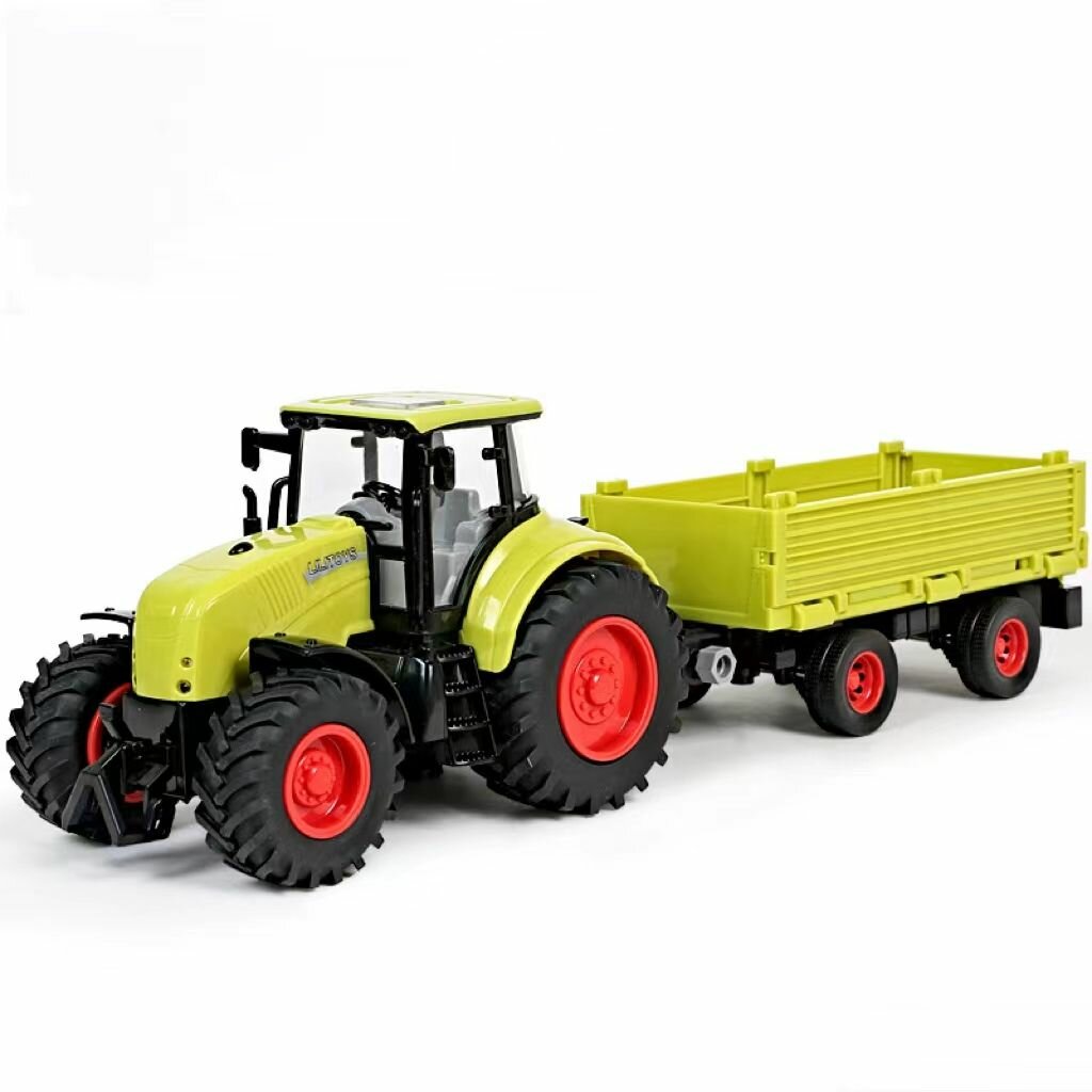 Модель трактора для фермы: съемные детали, возможность полива и транспортировки
