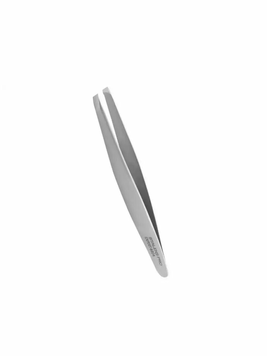 Пинцет STALEKS Expert 62/4, для бровей, для тонких и редких бровей
