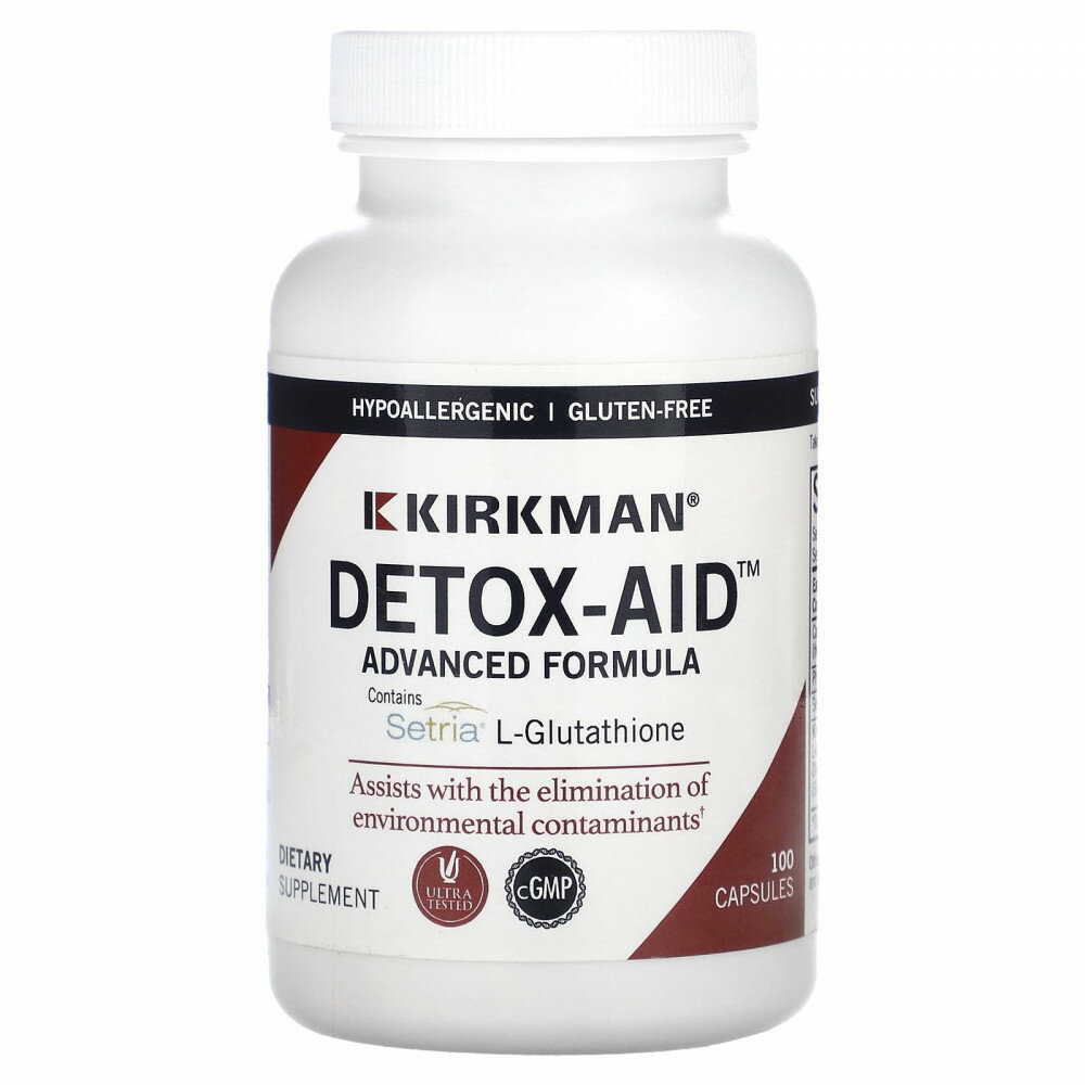 Kirkman Labs, улучшенная формула Detox-Aid™, 100 капсул