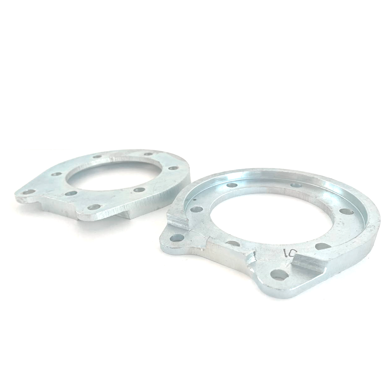 Пластина (планшайба) крепления суппорта ВАЗ 2112 на задний военный мост УАЗ под гражданскую ступицу комплект 2 штуки "Autogur73"