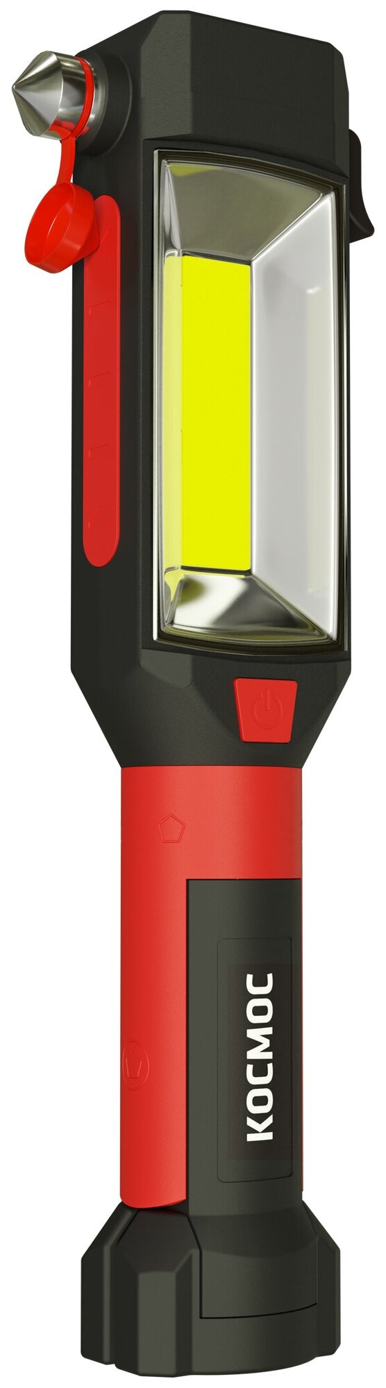 Фонарь 3Вт напр. свет 5Вт СОВ питание 3хААА молоток для стекла нож для ремня КОСМОС KOSAu6007COB